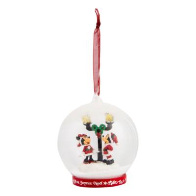 Disneyland Paris Mickey & Minnie Light Up Lamppost Christmas Bauble ...