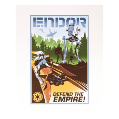 Disneyland Paris Star Wars Endor Poster | Disney Store