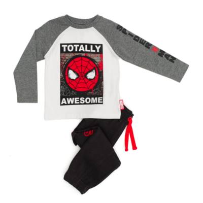 Spider-Man T-Shirt and Tracksuit Bottoms Set For Kids