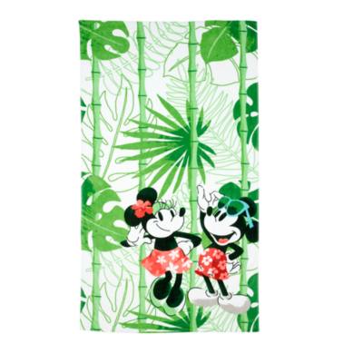 Disney Store Mickey and Minnie Tropical Hideaway Large Beach Towel ...