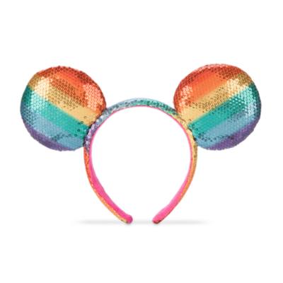 Disney Store Mickey Mouse Rainbow Disney Ears Headband For Adults ...