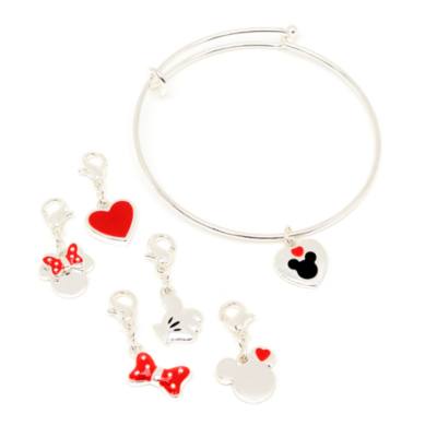 Disney Store Mickey and Minnie Charm Bangle | Disney Store