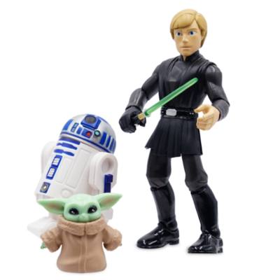 Disney Store Star Wars Toybox Luke Skywalker, R2-D2 and Grogu Action ...