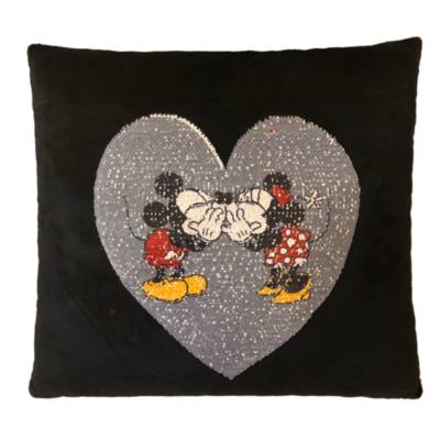 Mickey and Minnie Mouse Heart Cushion | Disney Store