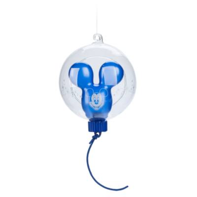 Disney Store Mickey Mouse Blue Balloon Light-Up Hanging Ornament ...