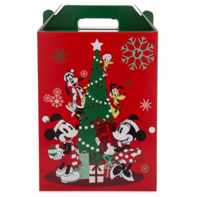 Disney Store Mickey and Friends Holiday Cheer Gift Box with Handle ...