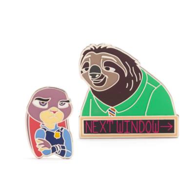 Disney Store Judy Hopps and Flash Slothmore Pin Set, Zootropolis ...
