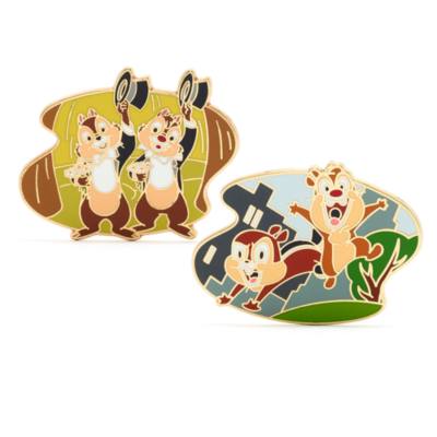 Set pins edición limitada Chip y Chop, 80.º aniversario, Disney Store ...