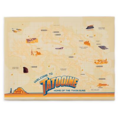 Disney Store Star Wars Planets Tatooine Map and Pin Limited Release Set ...