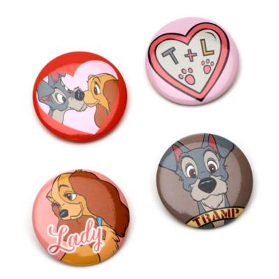 Disney Store Lady and the Tramp Pin Badges | Disney Store
