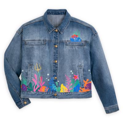 Disney Store The Little Mermaid Denim Jacket For Adults, Live Action ...