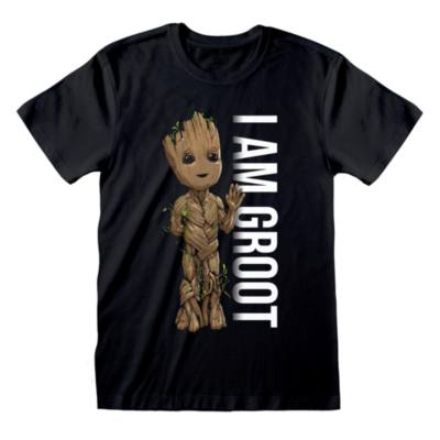 Groot Black T-Shirt For Adults, Guardians of the Galaxy | Disney Store